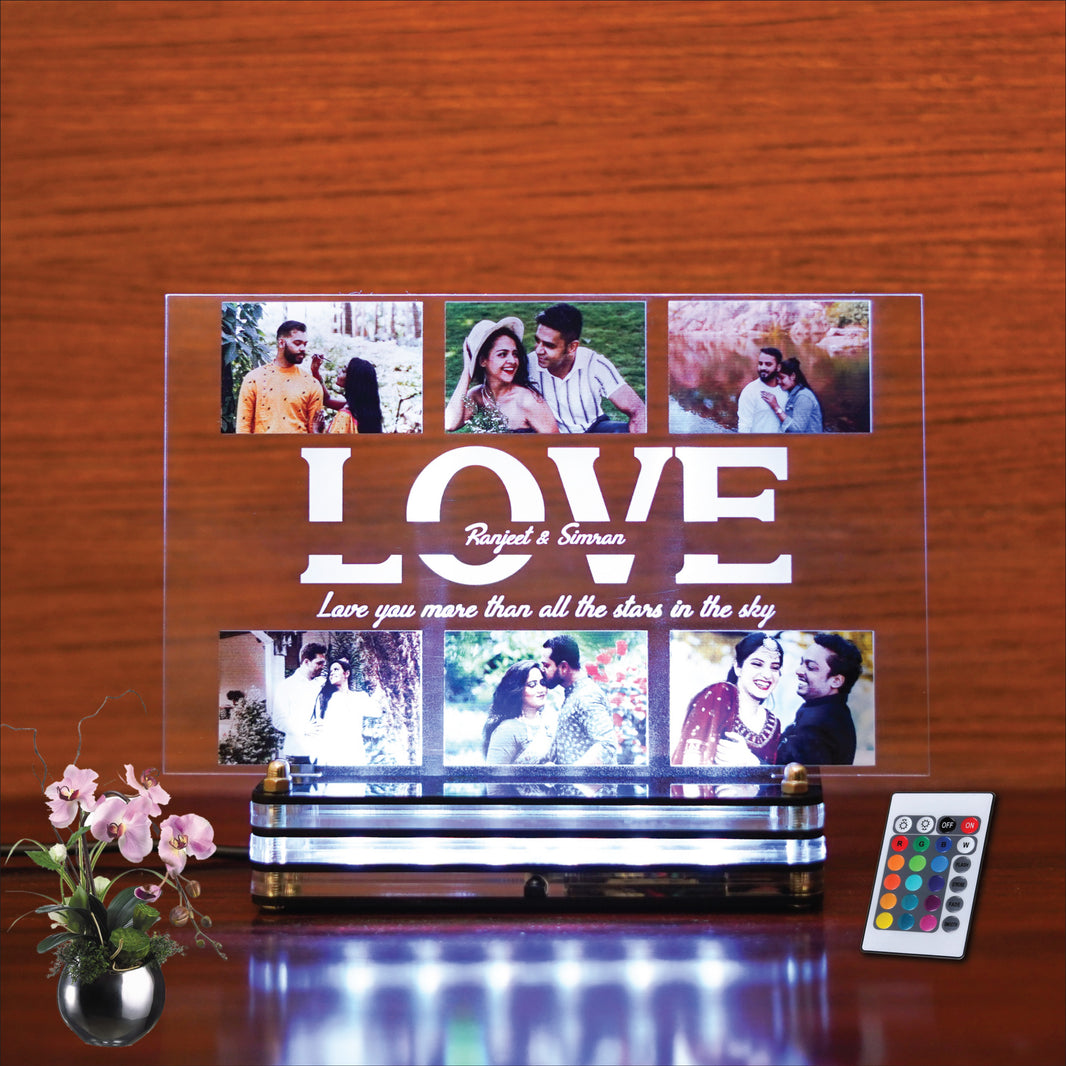 Buy Customized Led Photo Frame with Lights Online - Mygifteee